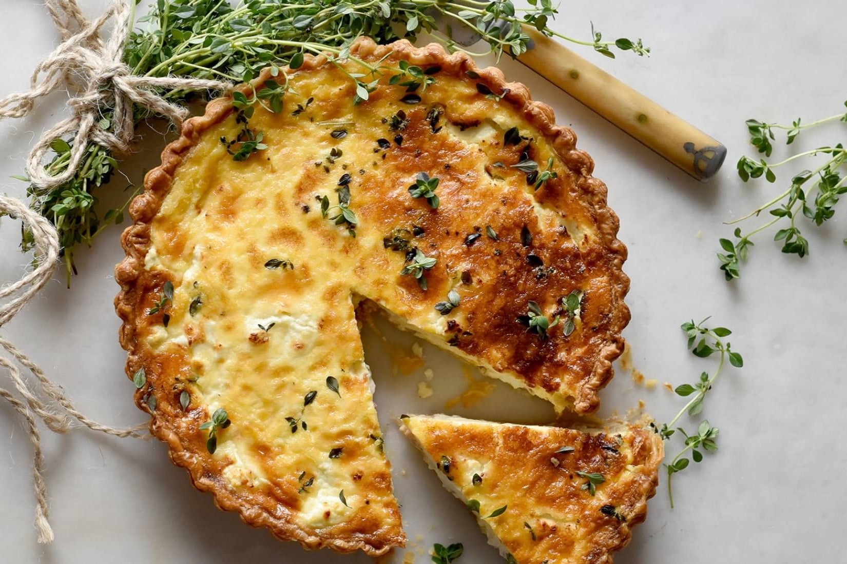 Thyme Onion Tart with Meredith Goat Cheese – Farmers Pick